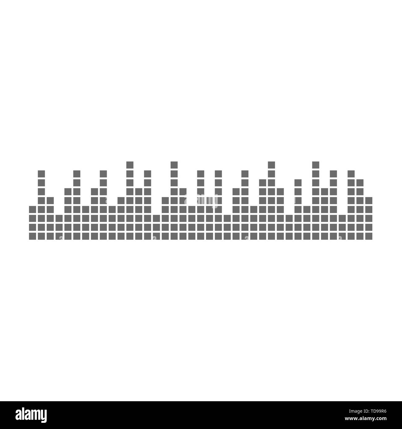 Sound waveforms icon pixel. Eps10 vector illustration Stock Vector ...