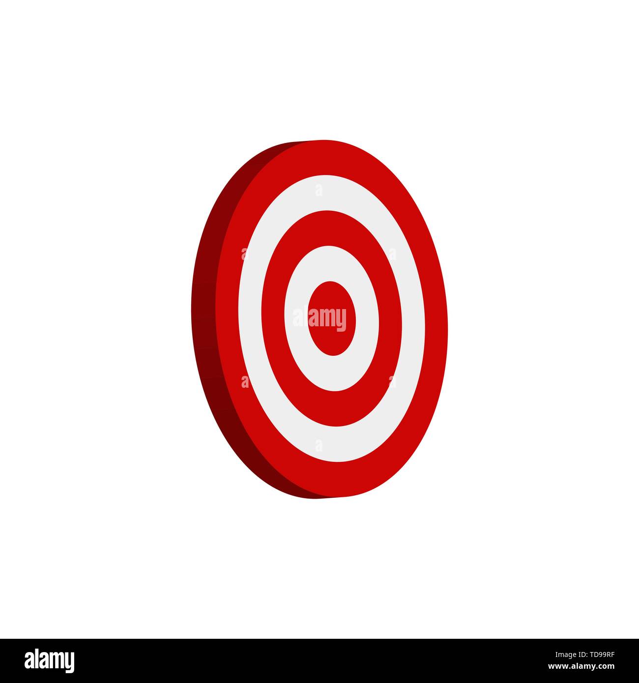 Target 3d icon. sport or business . Vector Stock Vector Image & Art - Alamy