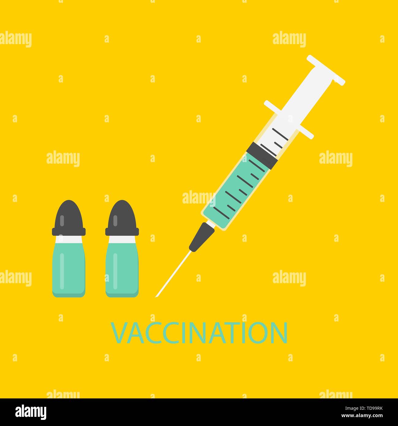 Vaccination concept icons. Medical vector illustration. Eps10 Stock ...