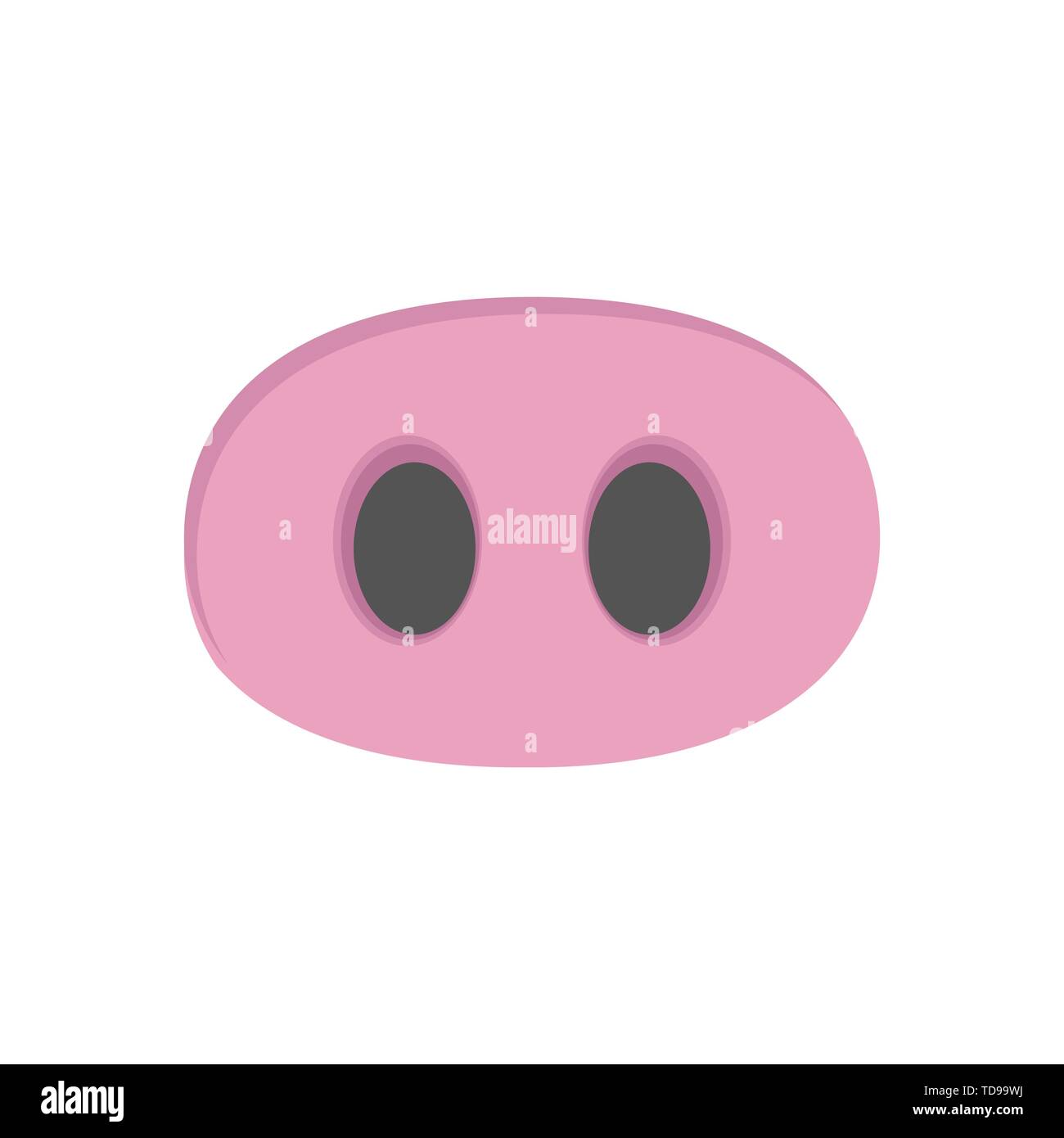 Pig nose icon flat style. Vector eps10 Stock Vector Image & Art - Alamy