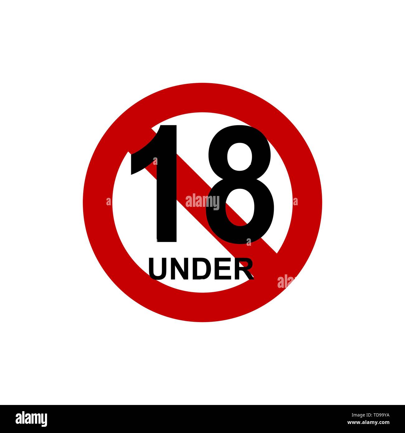 Under 18 forbidden Stock Vector Images - Alamy
