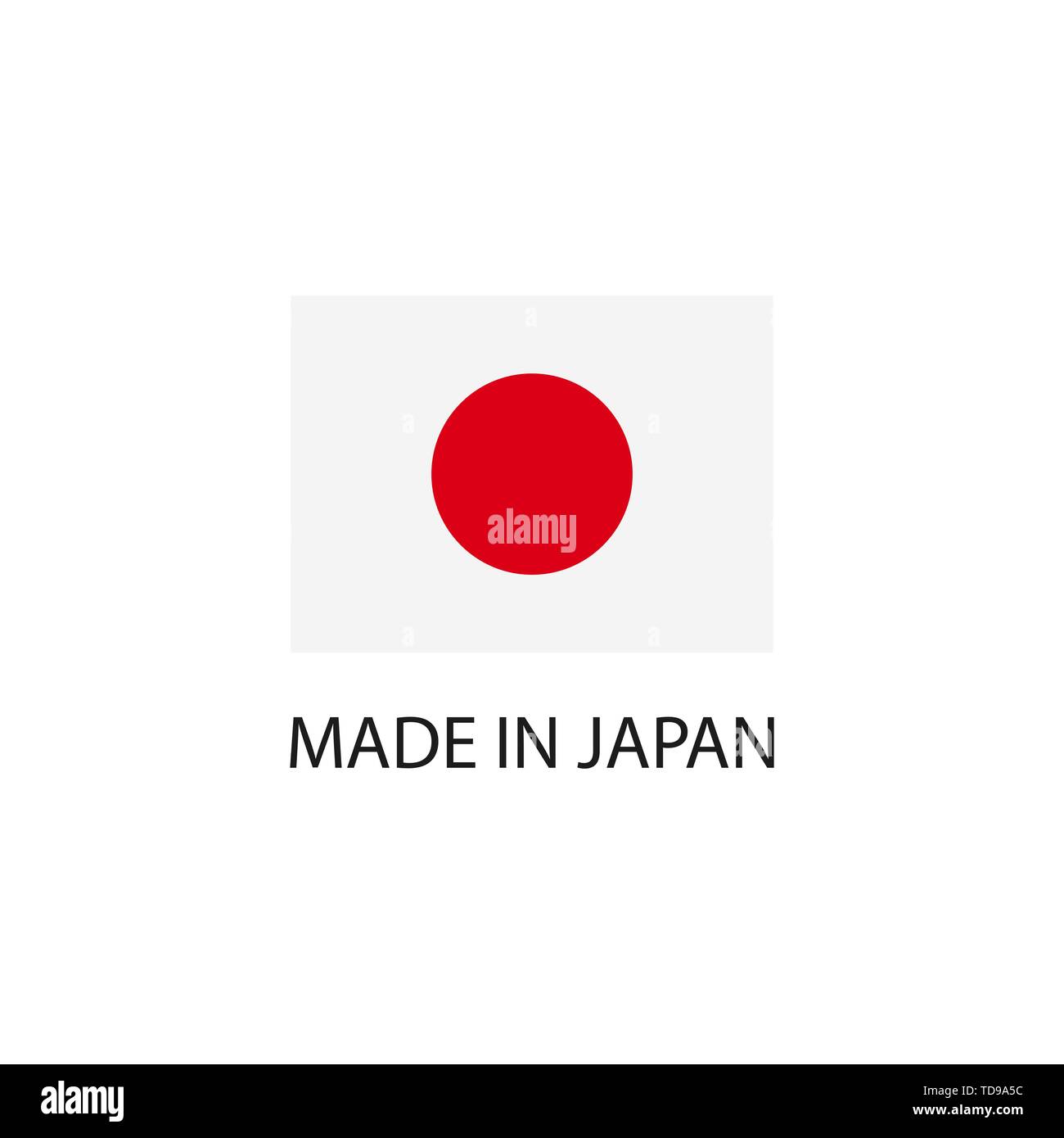 Made in Japan sign with national flag Stock Vector Image & Art - Alamy