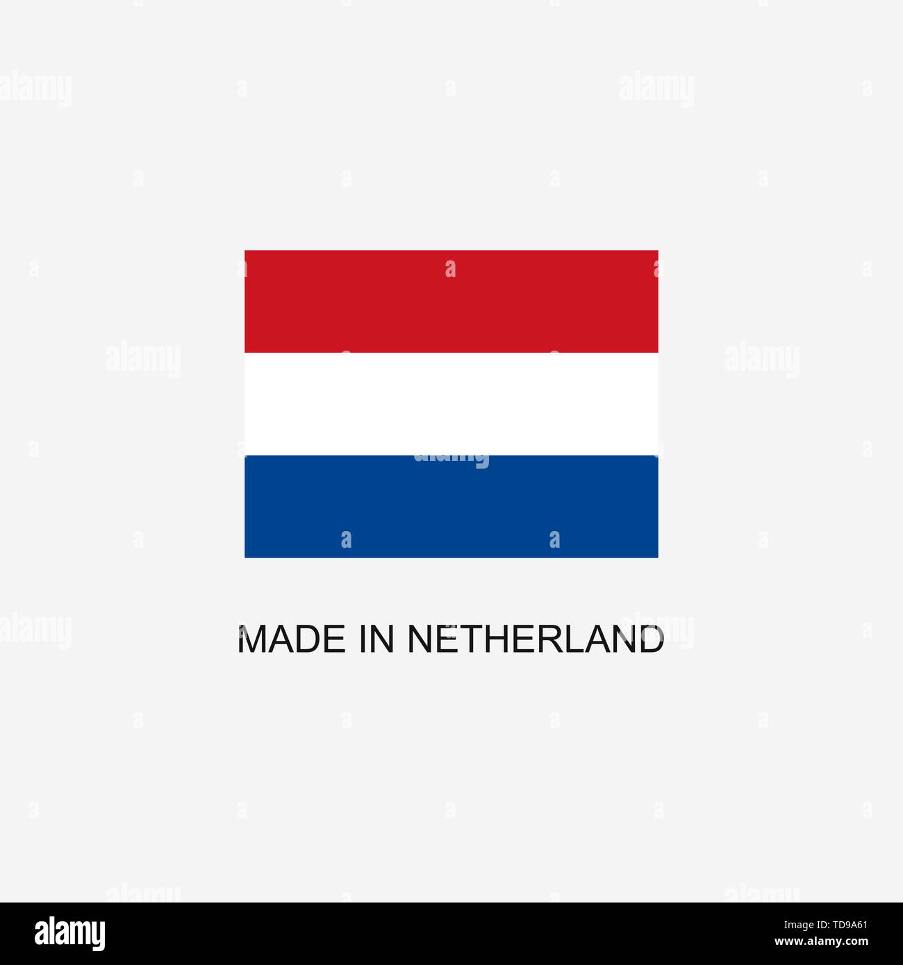 Made in Netherland sign with national flag Stock Vector Image & Art - Alamy