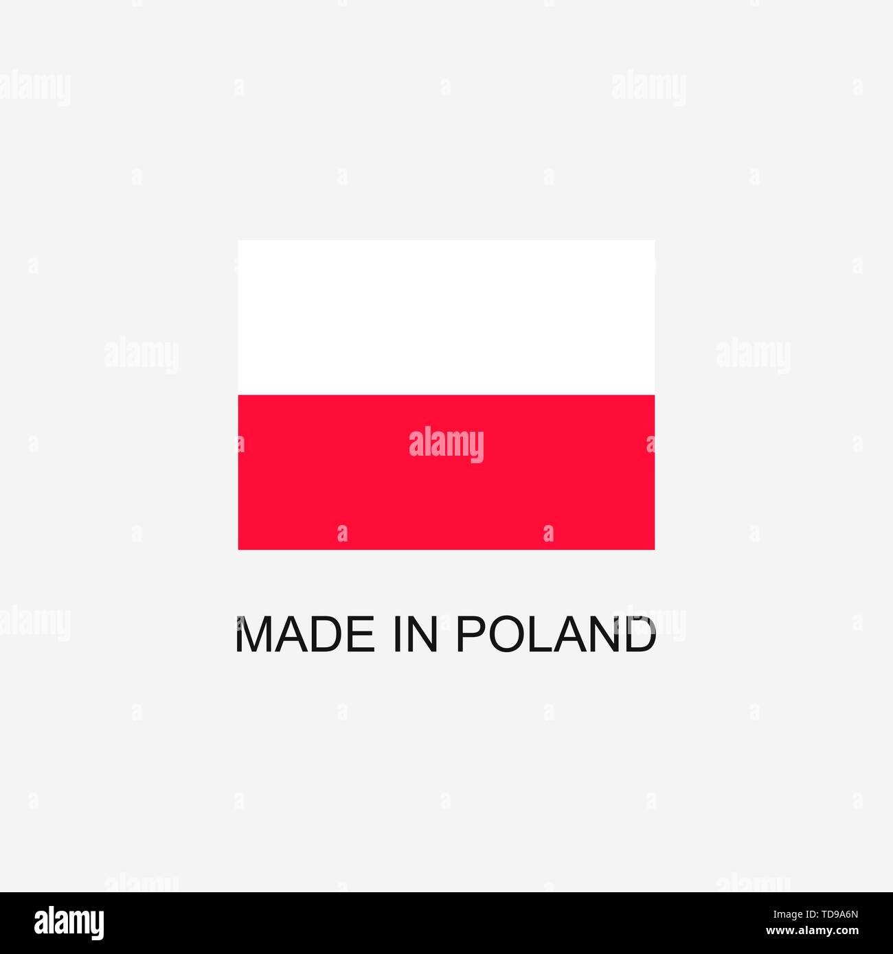 Made in Poland sign with national flag Stock Vector Image & Art - Alamy