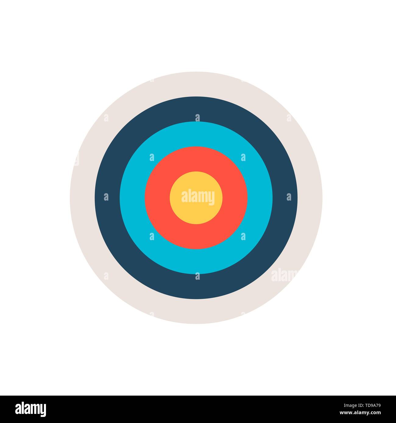 Target icon. Sport or business concept. Vector Stock Vector Image & Art ...