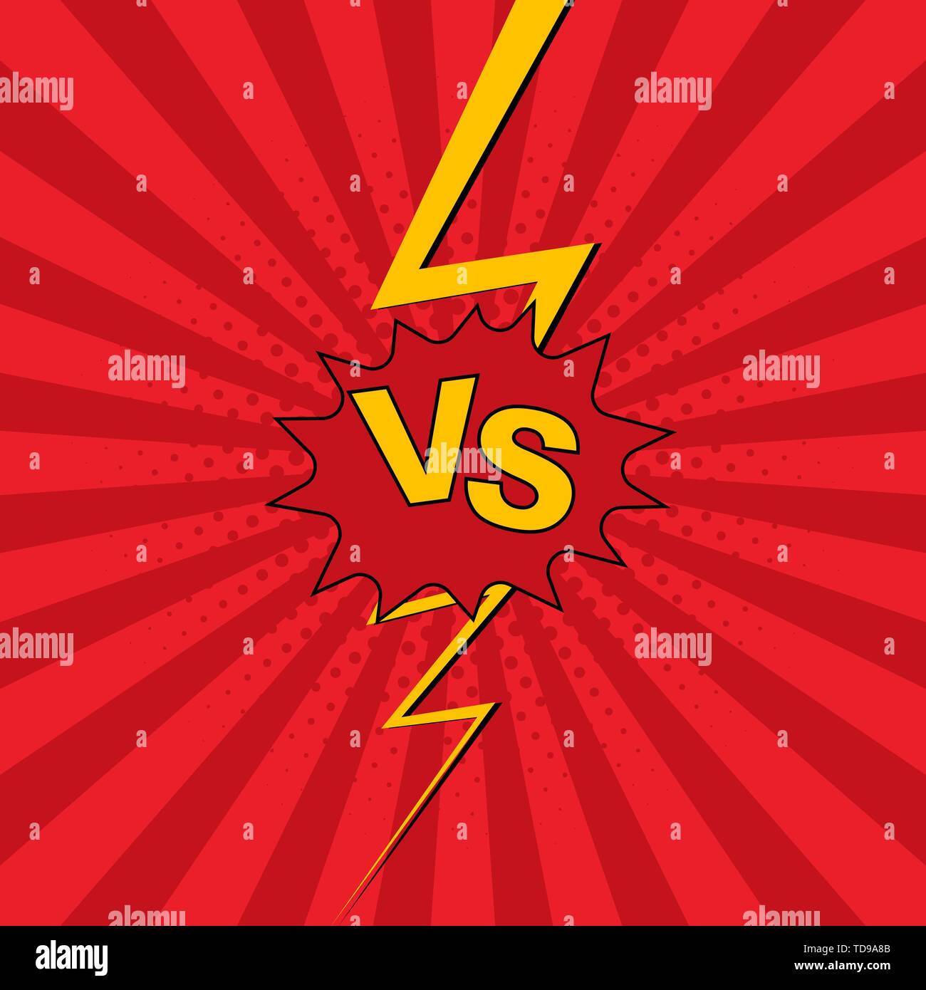 Versus VS lettering fight background. Vector eps10 Stock Vector Image ...
