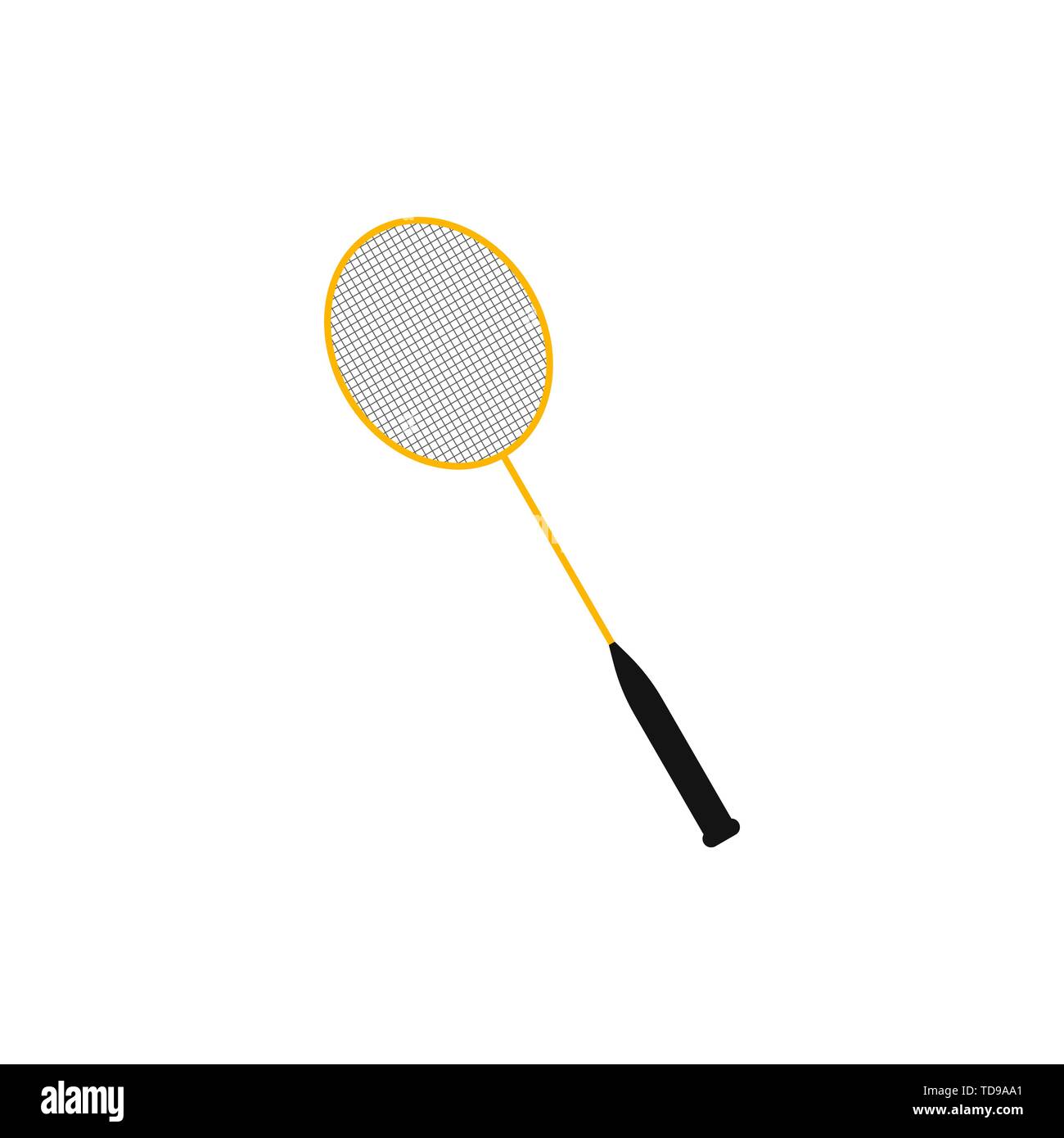 Badminton racket icon isolated on background. Vector Stock Vector Image ...