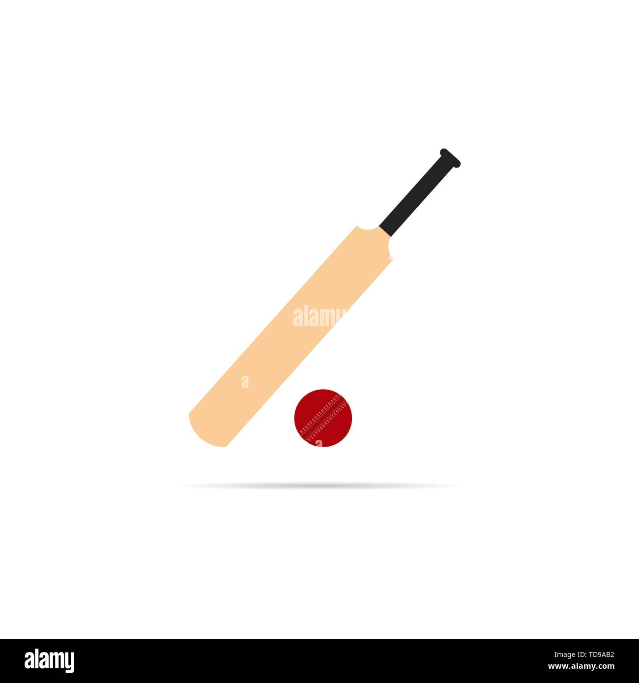 Cricket bat icon isolated on white back Stock Vector Image & Art - Alamy