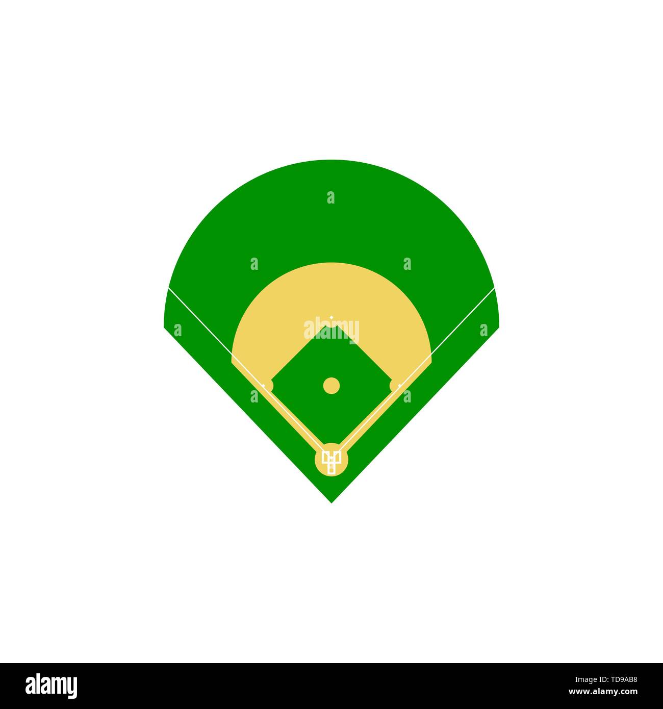 Baseball Diamond Vector Art