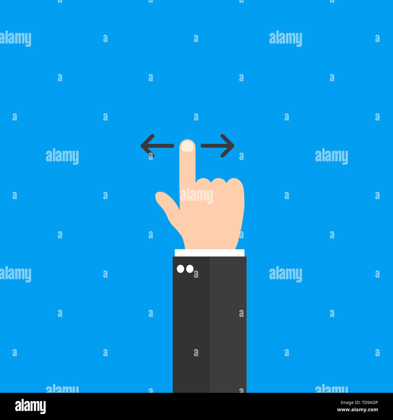Swipe up line vector Stock Vector Images - Alamy
