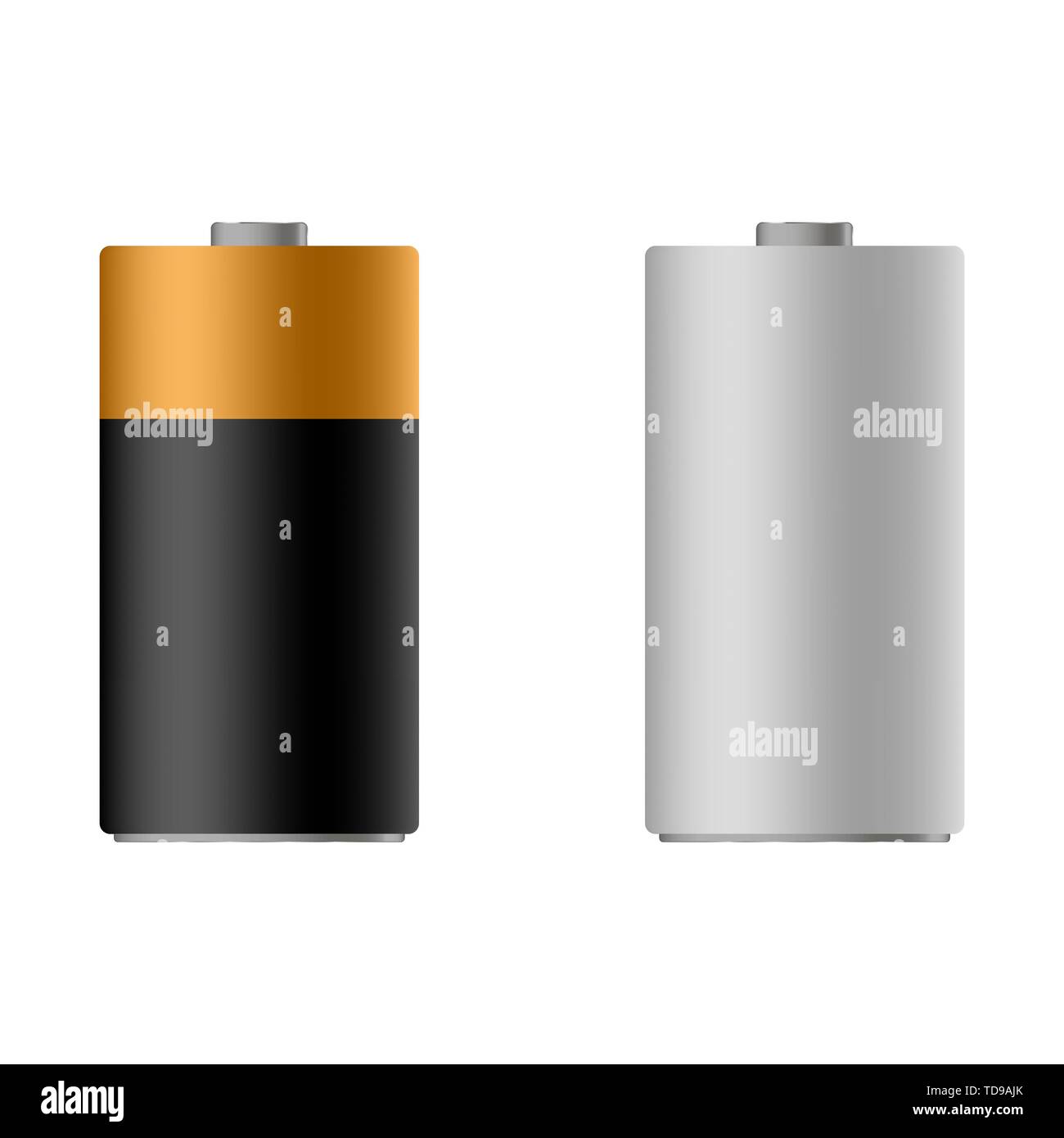 Alkaline battery sign isolated on back. Vector Stock Vector Image & Art ...
