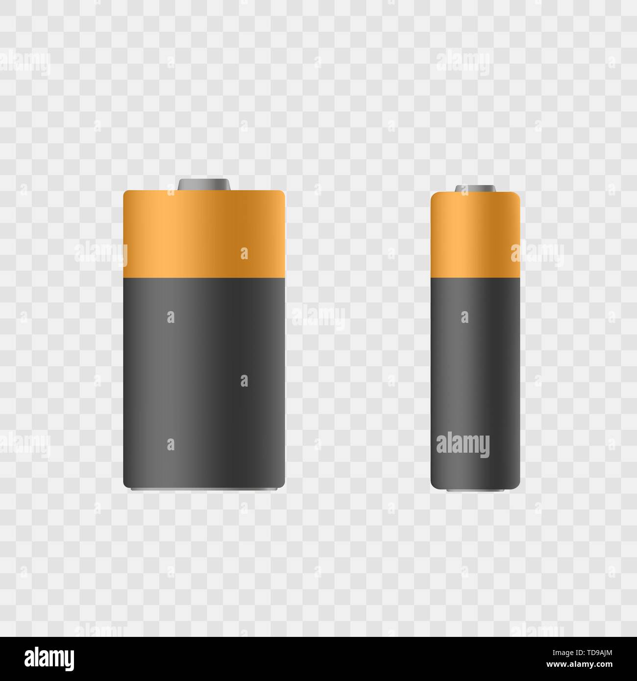 Alkaline battery sign isolated on back. Vector Stock Vector Image & Art ...