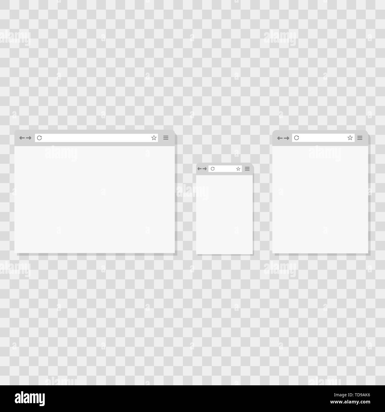 Internet browsers set isolated on chess background Stock Vector Image ...