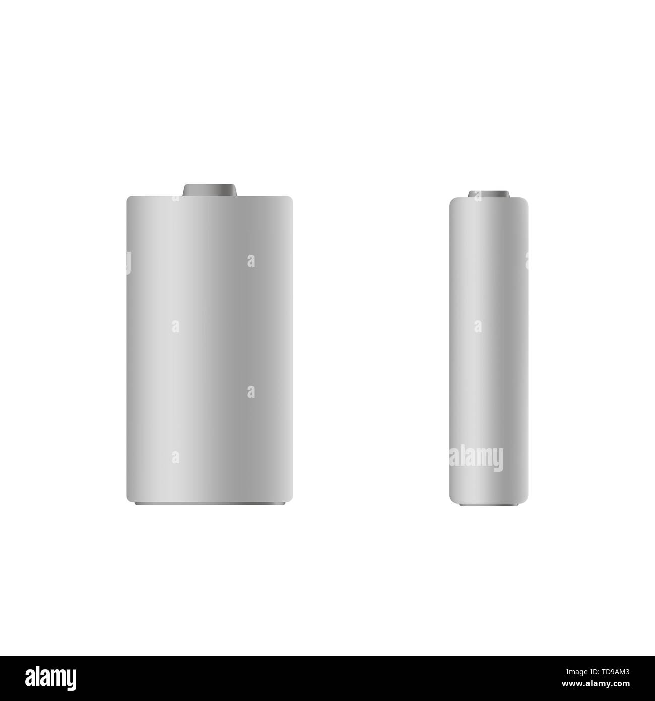 Alkaline battery sign isolated on back. Vector Stock Vector Image & Art ...