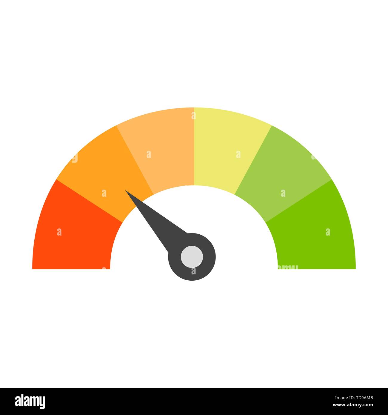 Credit score speedometer icon. Vector eps10 illustration Stock Vector ...