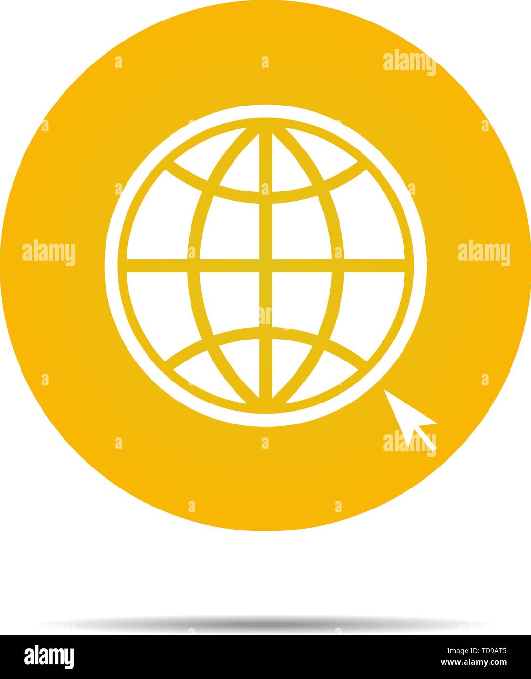 Web globe icon sign. Vector eps10 illustration Stock Vector Image & Art ...