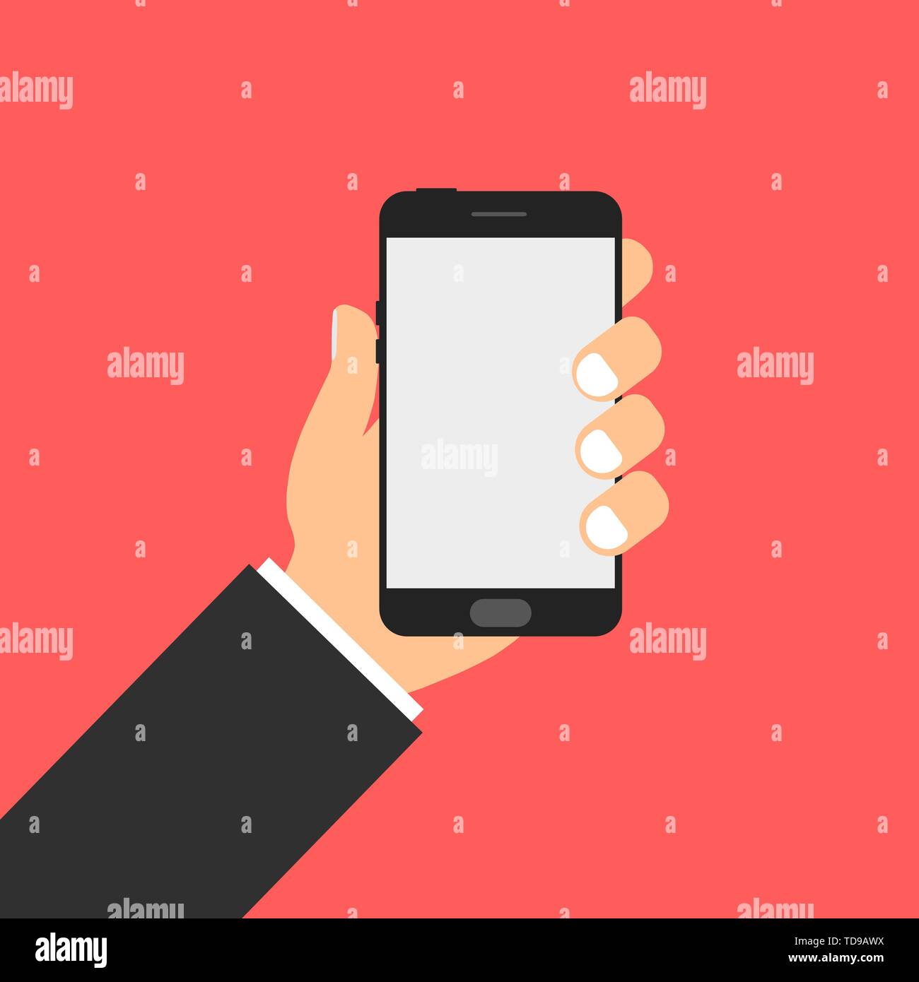 Smartphone icon. Electronic device. Using phone. Vector Stock Vector ...