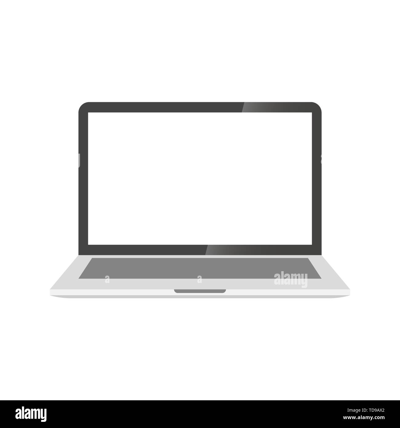 Laptop computer device. Vector techonoly illustration. Vector Stock ...