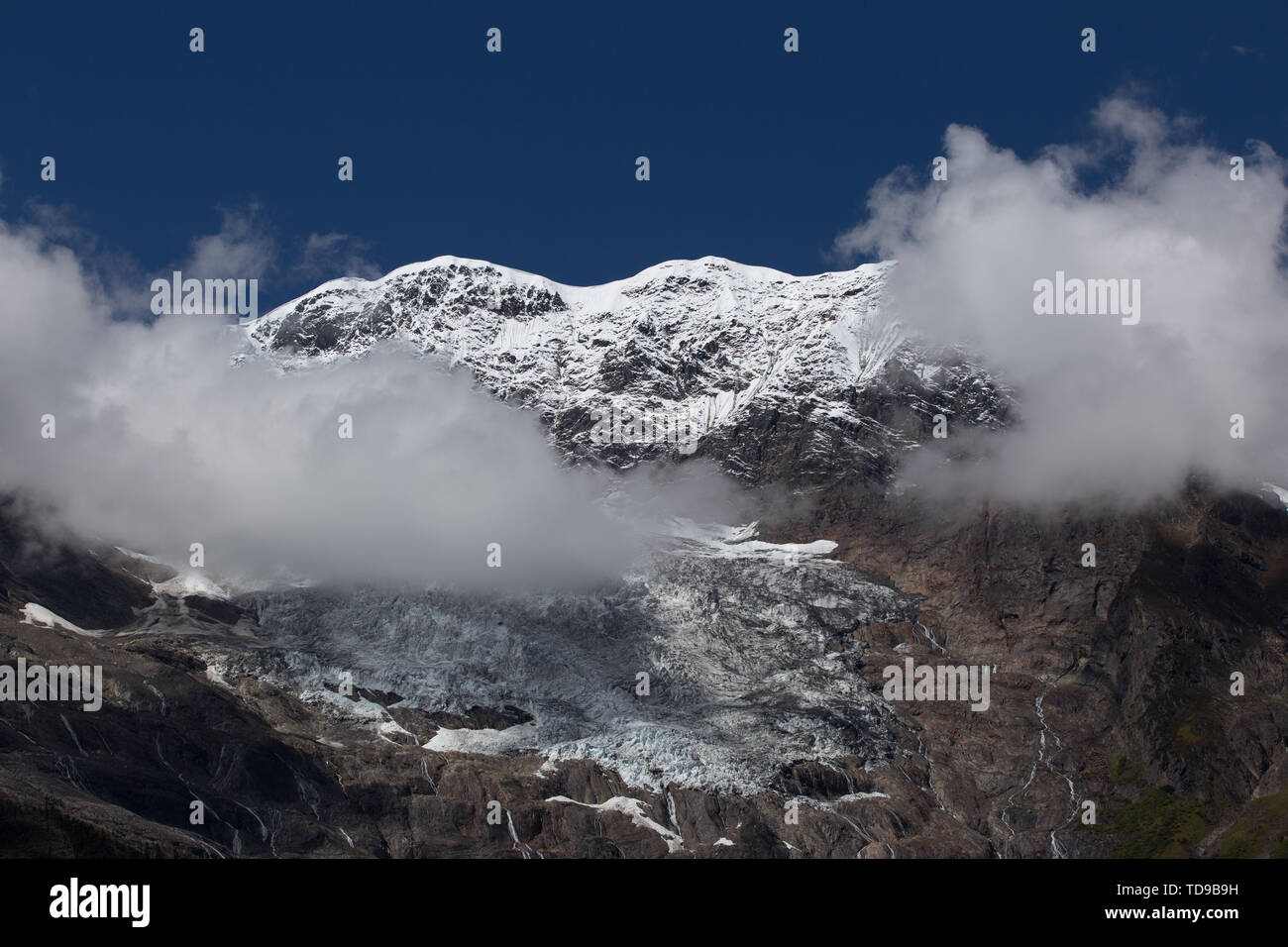 Snow mountain no one has glaciers high mountain peaks tourism hi-res ...