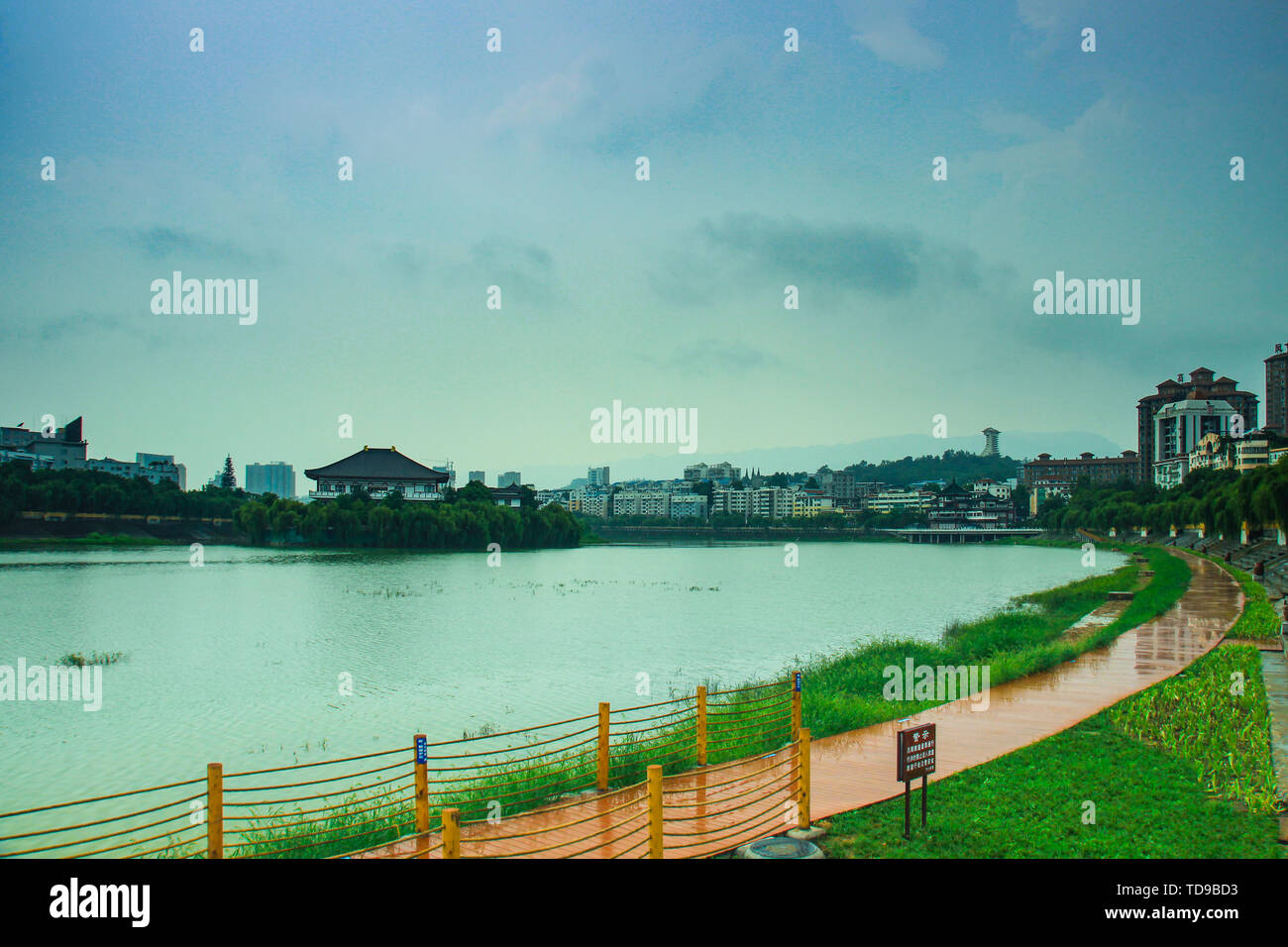 Waters no one touristy buildings buildings river hi-res stock ...