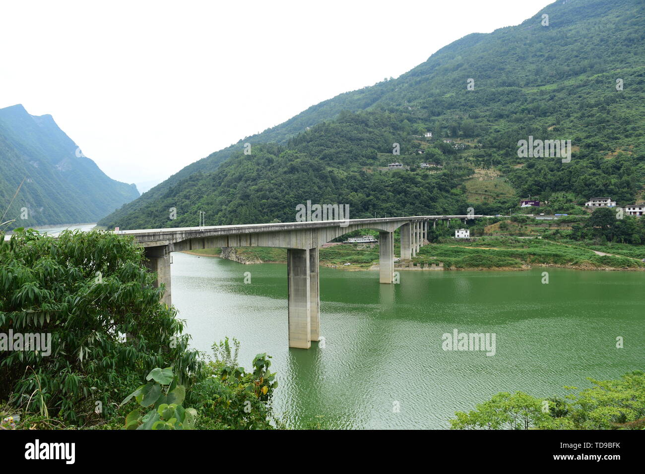 Fenshui River Bridge, Enshi City, Hubei Province, natural landscape ...