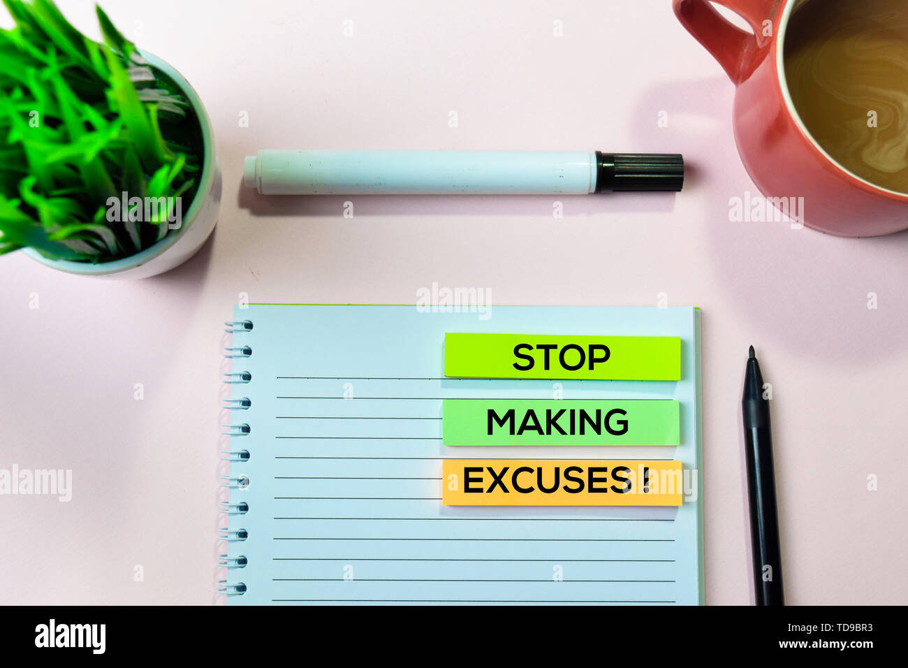 Stop making excuses hi-res stock photography and images - Alamy