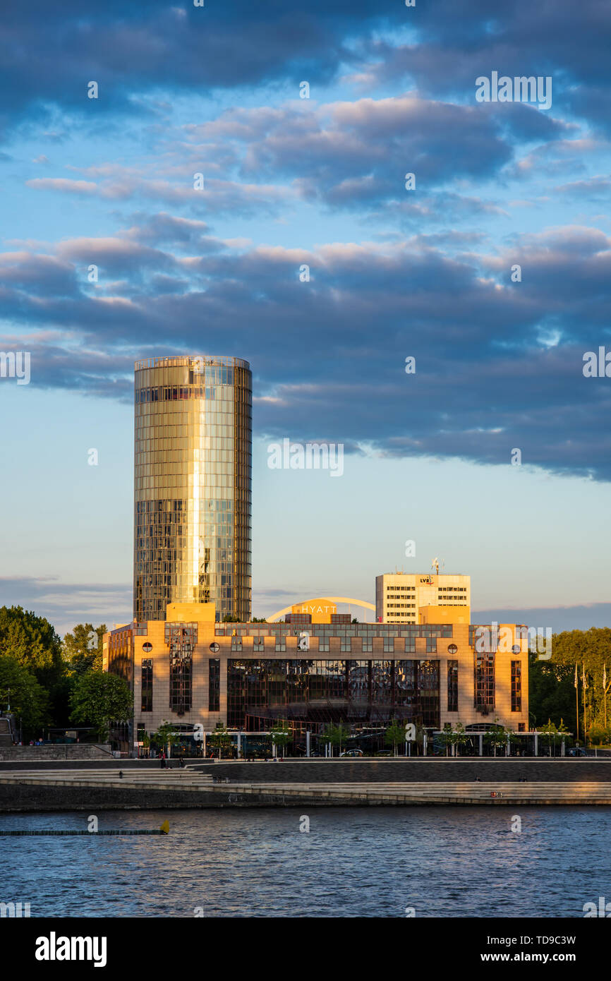 COLOGNE, GERMANY - MAY 12: The Triangle Tower in Cologne, Germany on ...