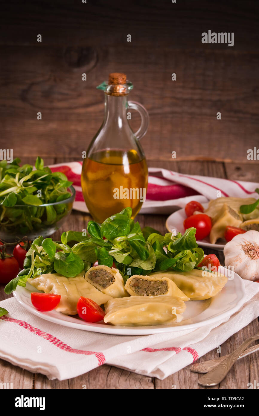Maultaschen - swabian filled pasta ( ravioli Stock Photo - Alamy