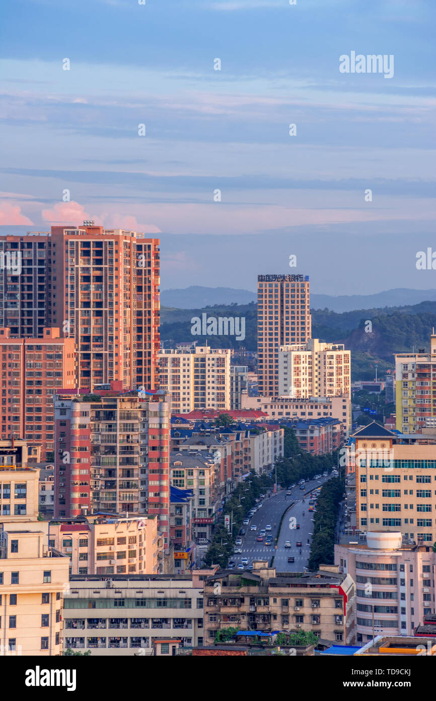 Street View of Shaoyang City Stock Photo - Alamy