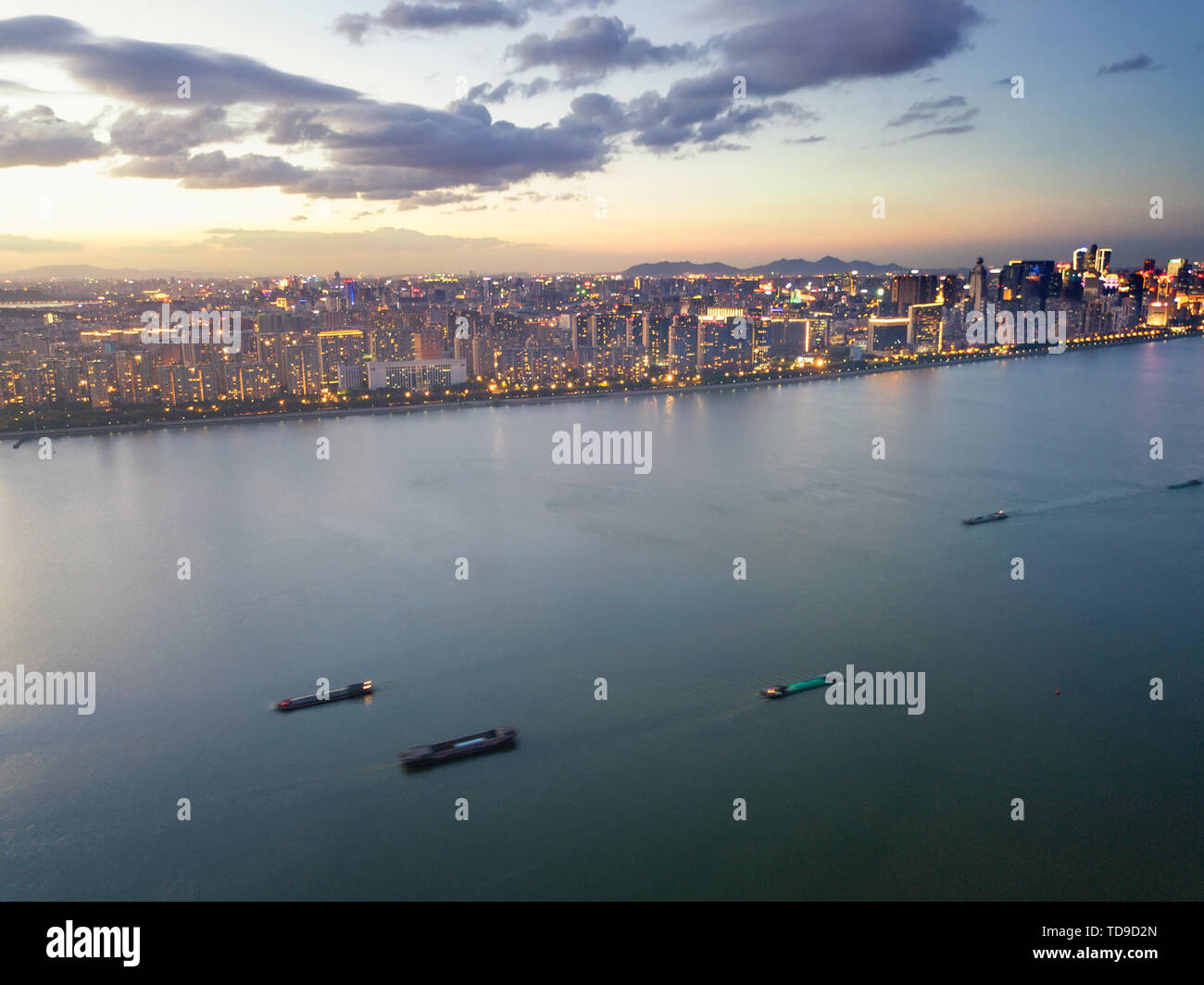 Landscape of Qianjiang, Hangzhou Stock Photo - Alamy