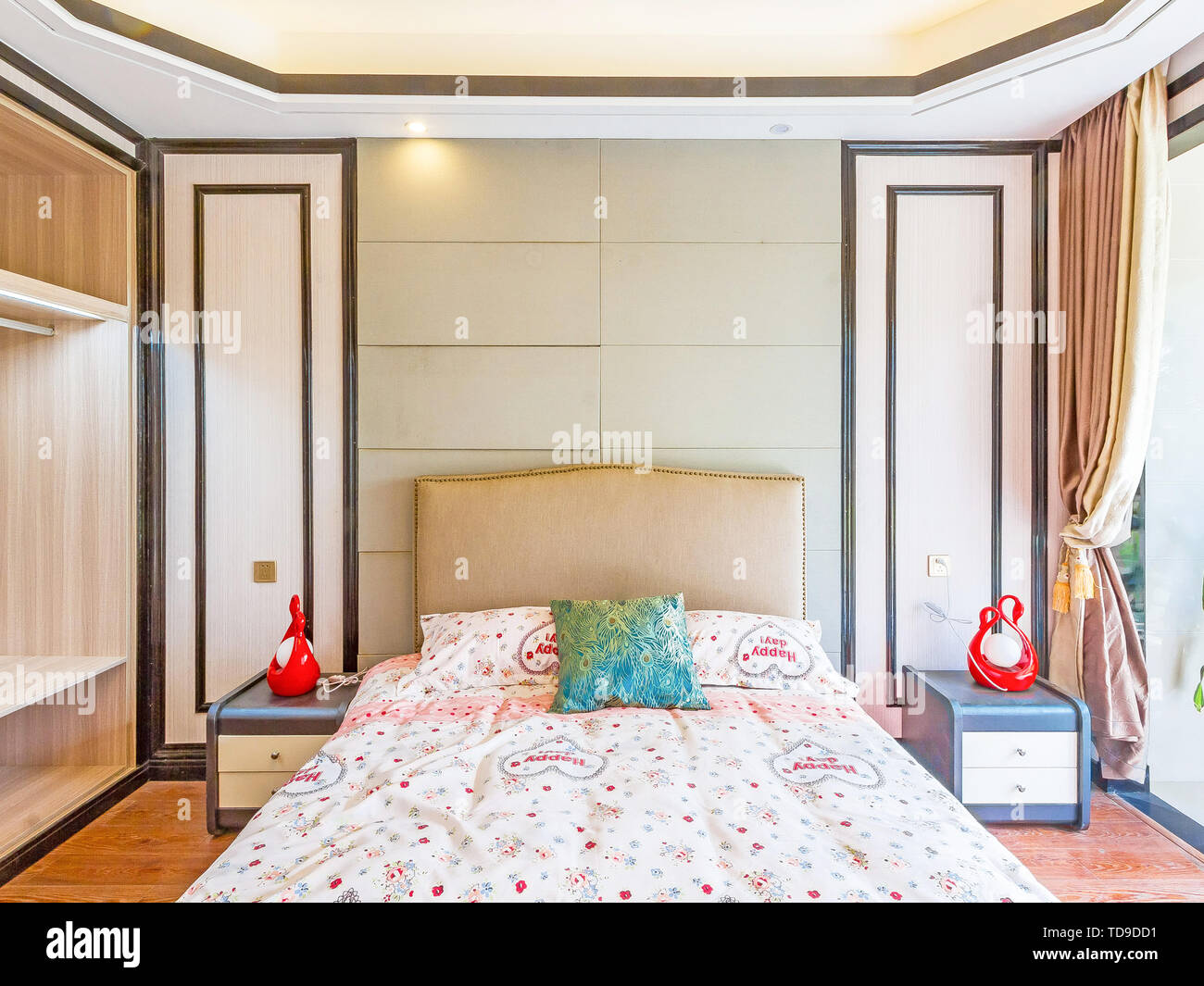 Bedroom, sleep, comfortable and comfortable rest environment, different ...