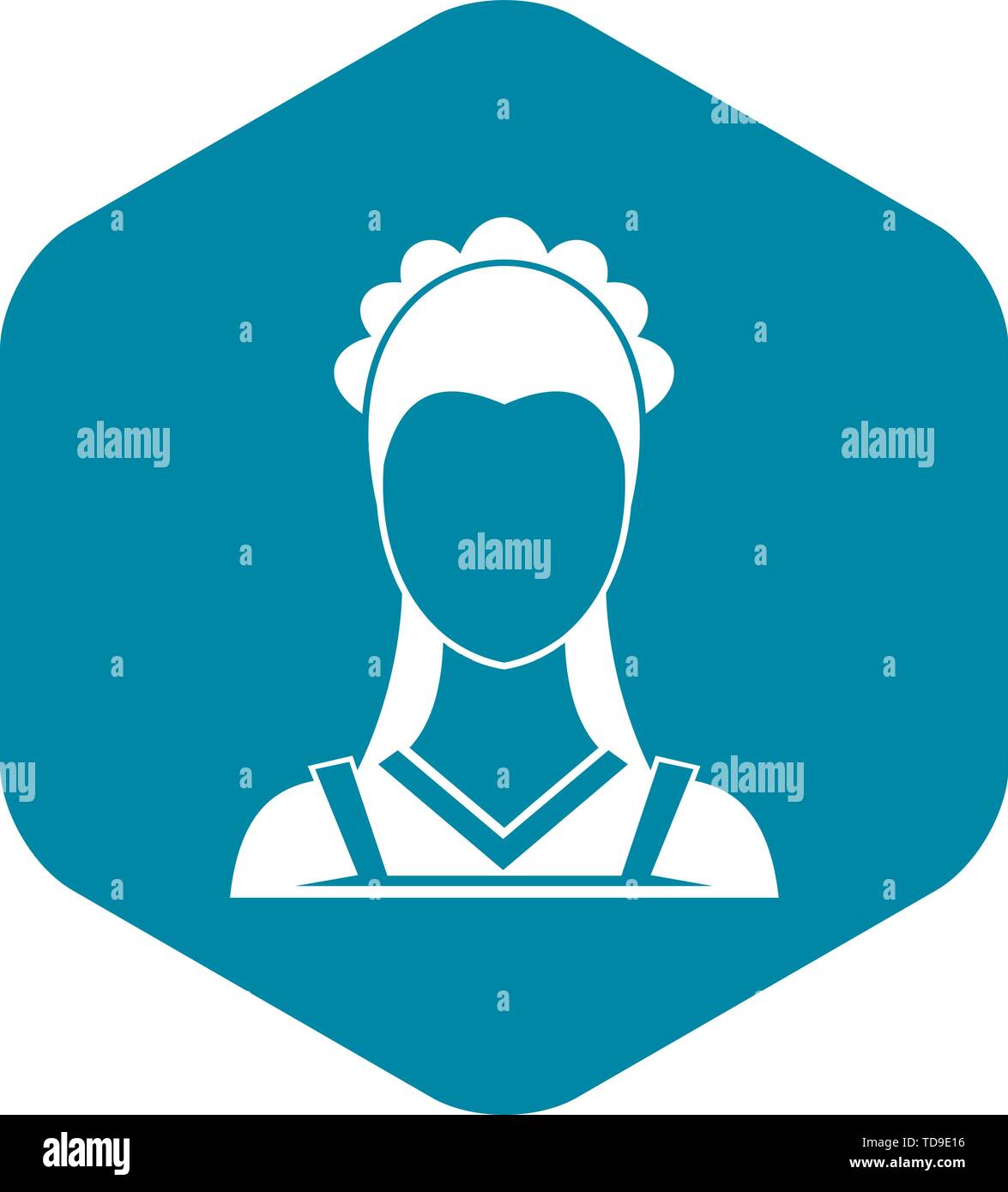 Maid icon in simple style Stock Vector Image & Art - Alamy