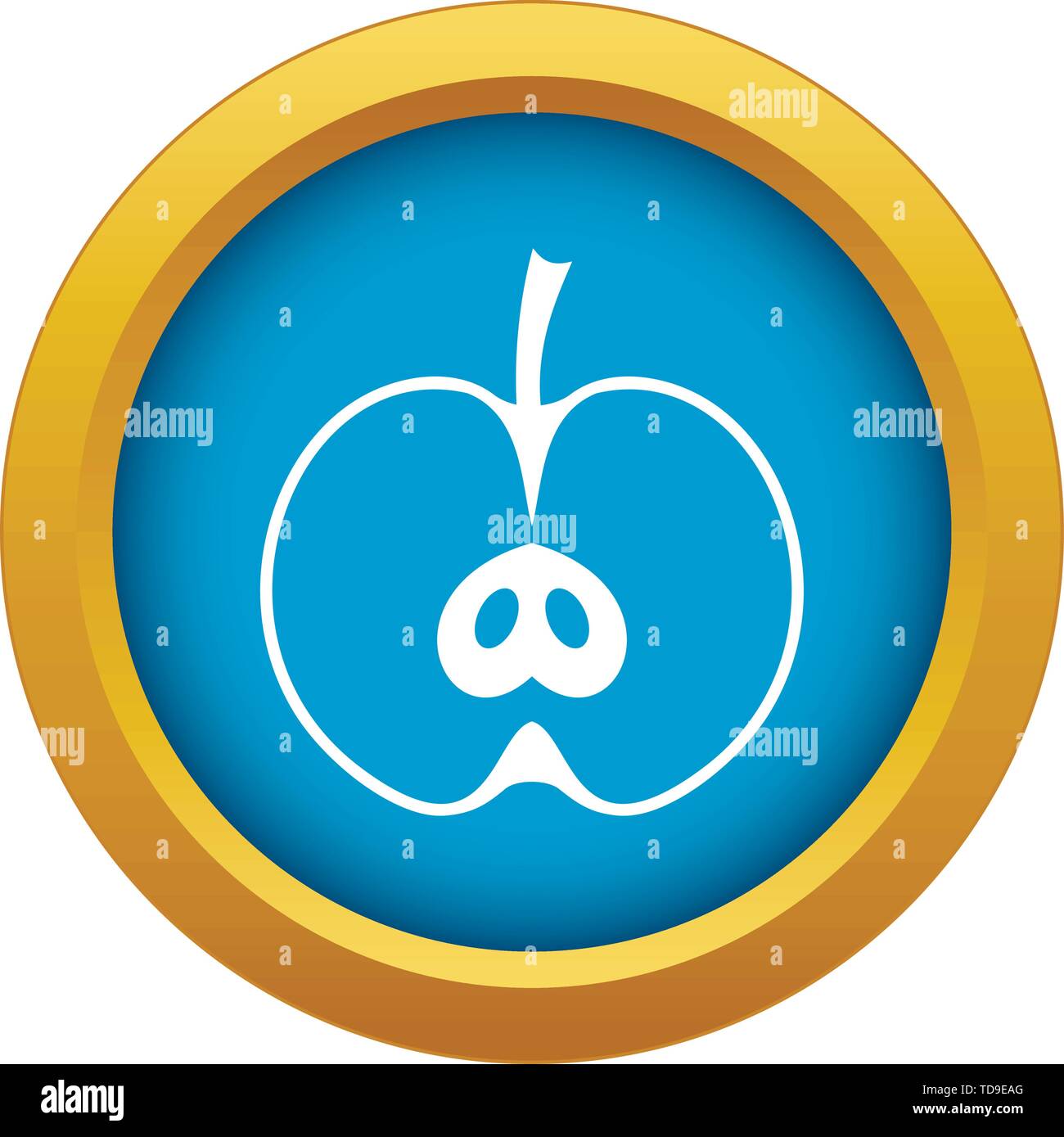 One half apple Stock Vector Images - Alamy