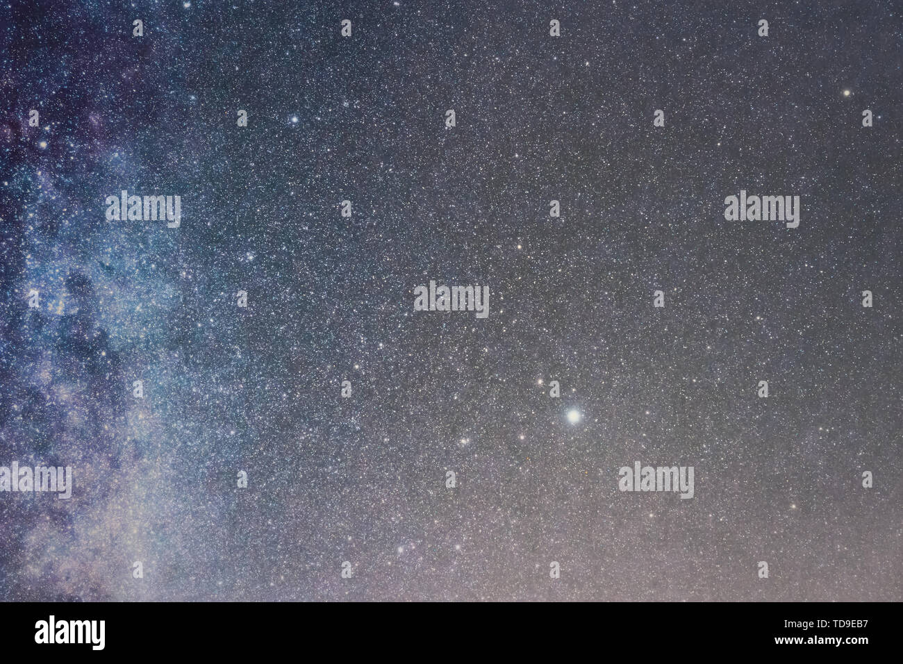 Night sky with shiny stars, Milky Way galaxy Stock Photo - Alamy