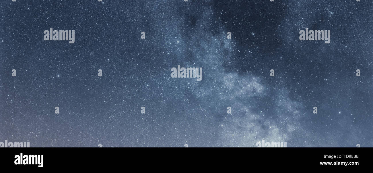 Night sky with shiny stars, Milky Way galaxy Stock Photo - Alamy