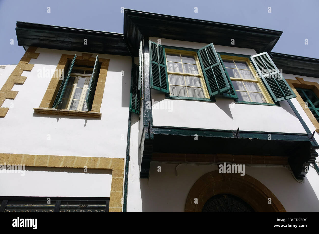 Typical old houses, Nicosia, Lefkosa, North Nicosia, Cyprus, Europe ...