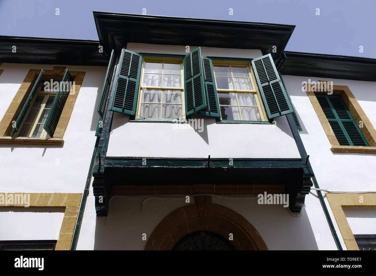 Typical old houses, Nicosia, Lefkosa, North Nicosia, Cyprus, Europe ...