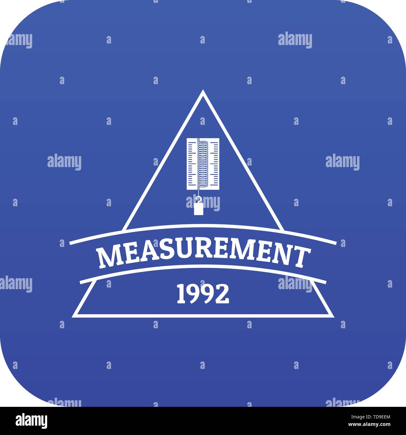 Measurement icon blue vector Stock Vector Image & Art - Alamy