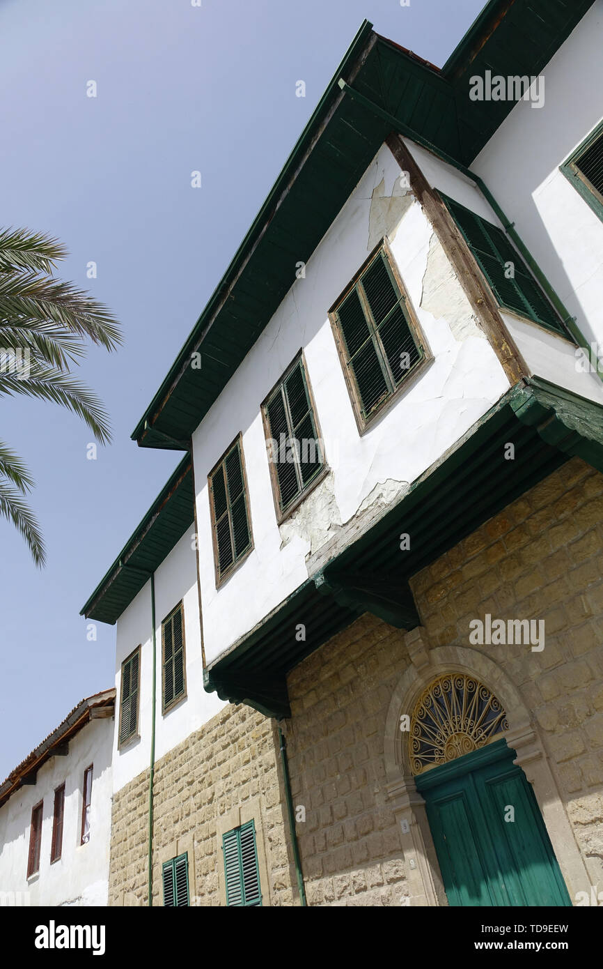 Typical old houses, Nicosia, Lefkosa, North Nicosia, Cyprus, Europe ...
