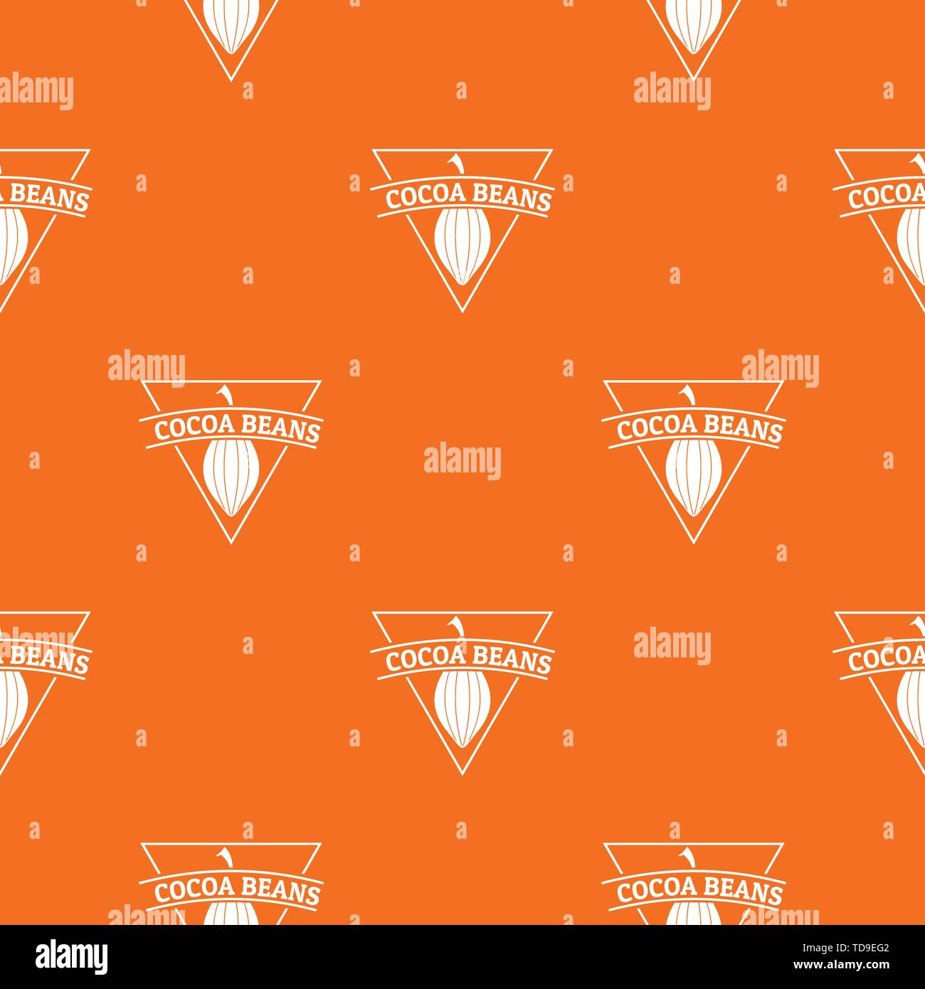 Cocoa beans pattern vector orange Stock Vector Image & Art - Alamy