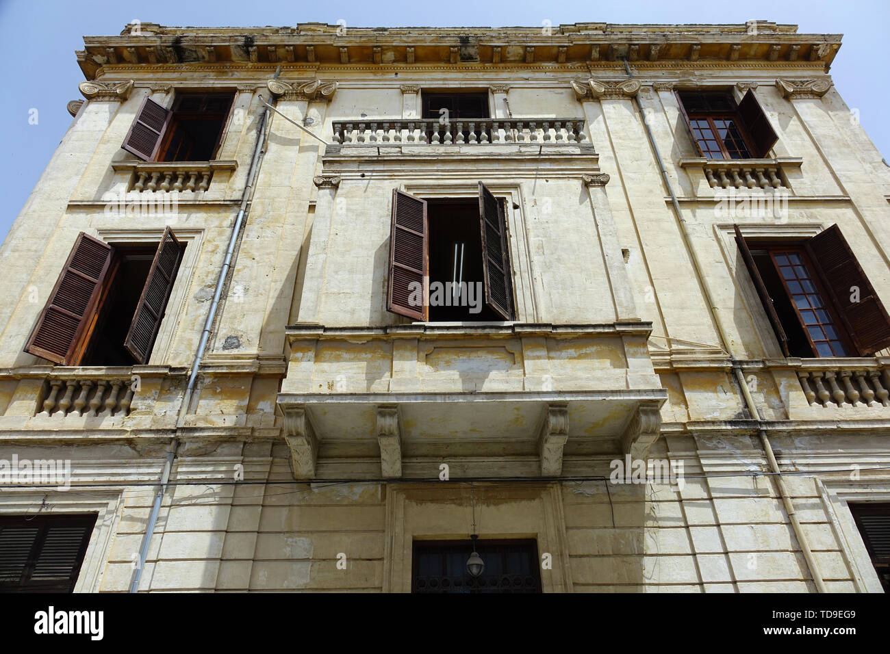 Typical old houses, Nicosia, Lefkosa, North Nicosia, Cyprus, Europe ...