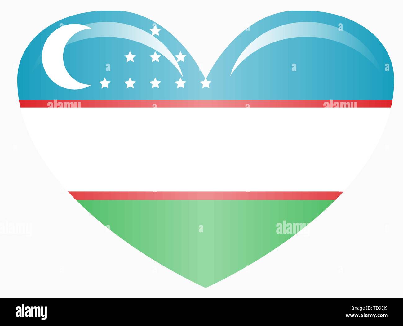illustration flag of Uzbekistan icon. national flag of Uzbekistan Stock ...