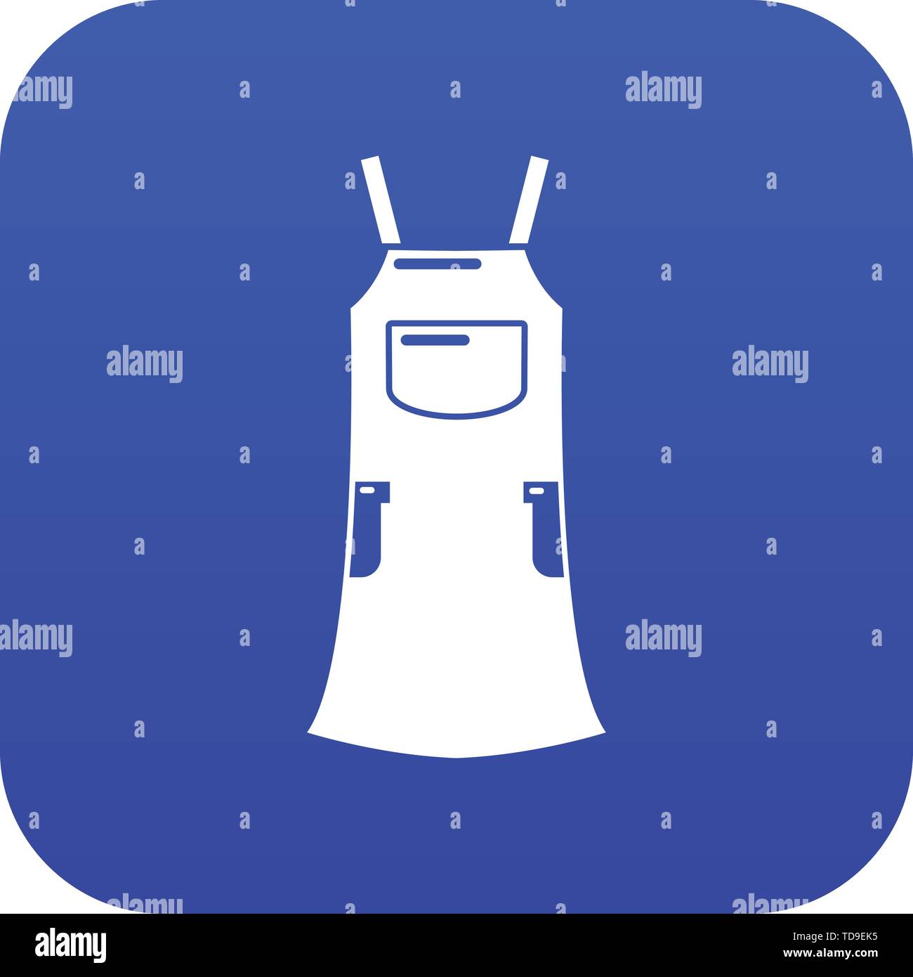 Girl dress icon blue vector Stock Vector Image & Art - Alamy
