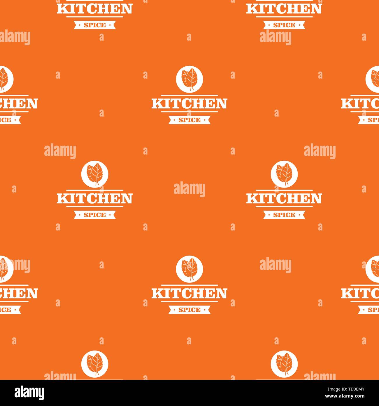 Kitchen spice pattern vector orange Stock Vector Image & Art - Alamy