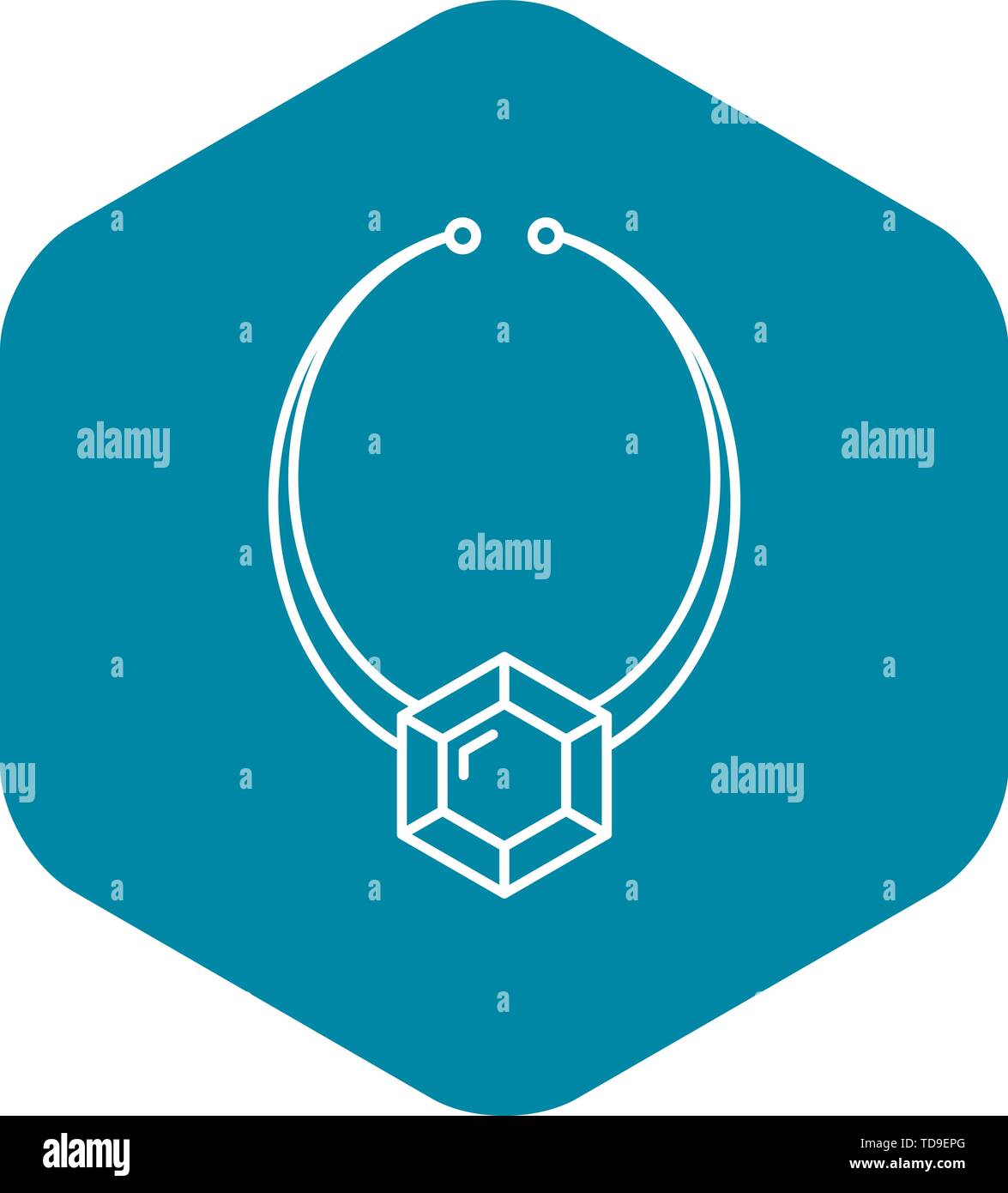 Hand stone necklace Stock Vector Images - Alamy