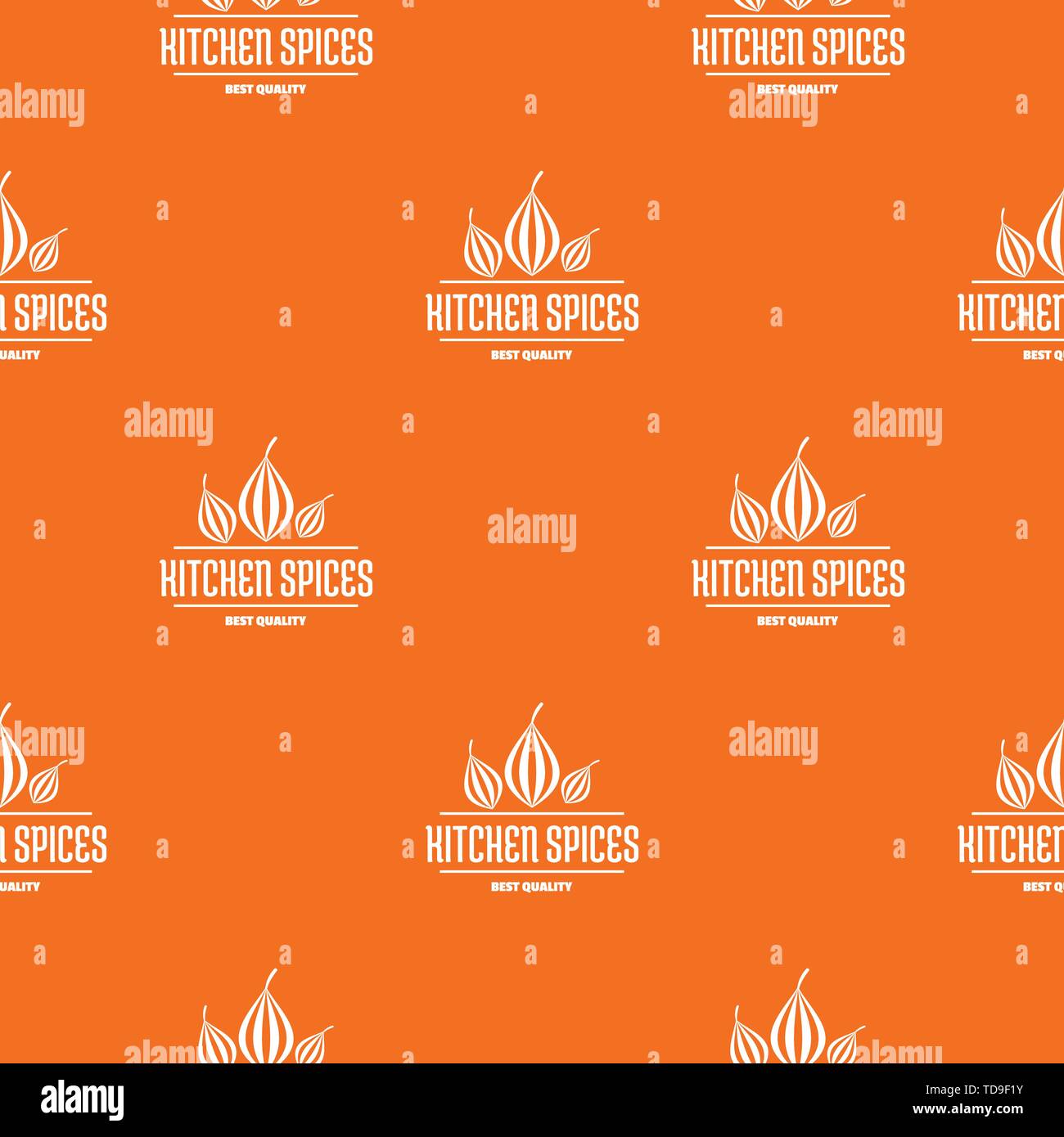 Eco kitchen spice pattern vector orange Stock Vector Image & Art - Alamy