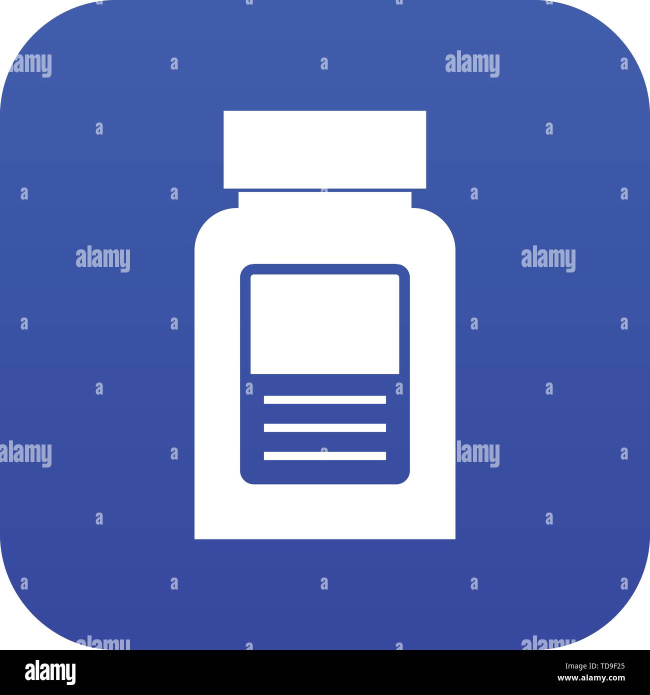 Medicine bottle icon digital blue Stock Vector Image & Art - Alamy