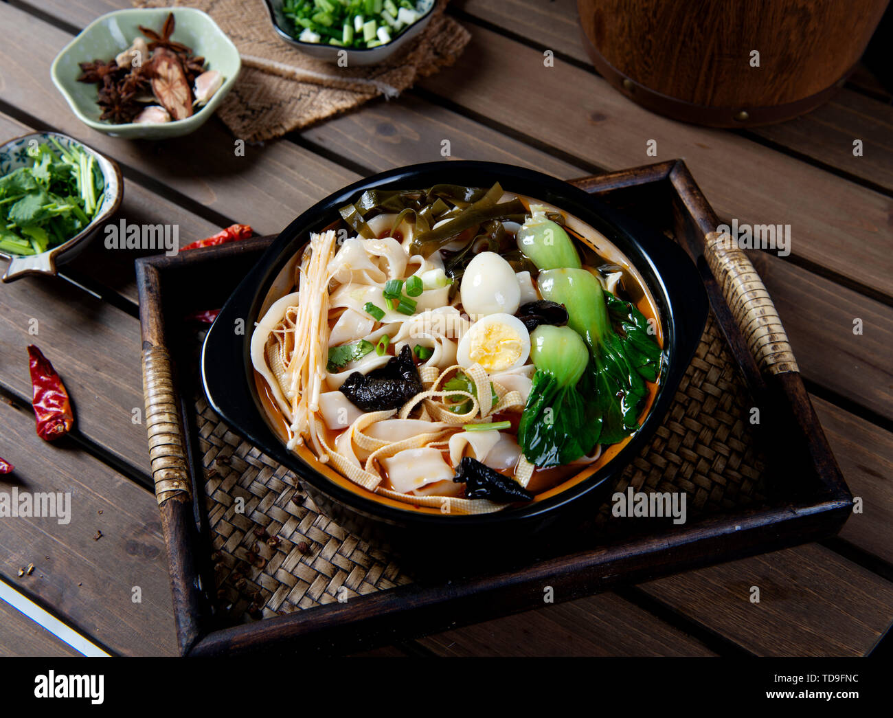 Cheese lotus ribs, chicken nuggets, casserole hot Stock Photo - Alamy