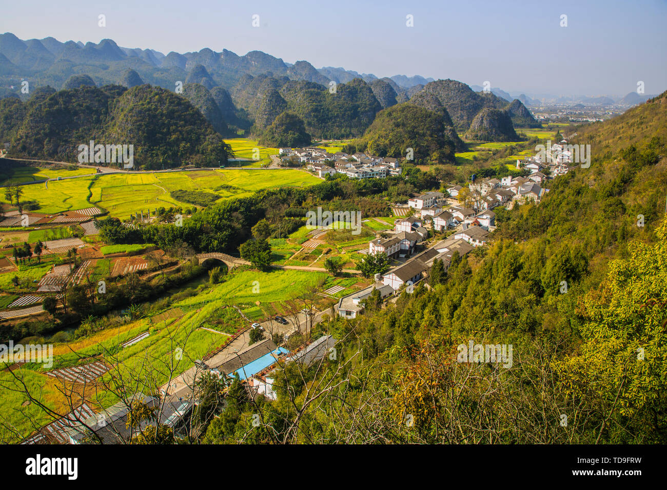 Spring color of Wanfeng forest in Xingyi, Guizhou Stock Photo - Alamy