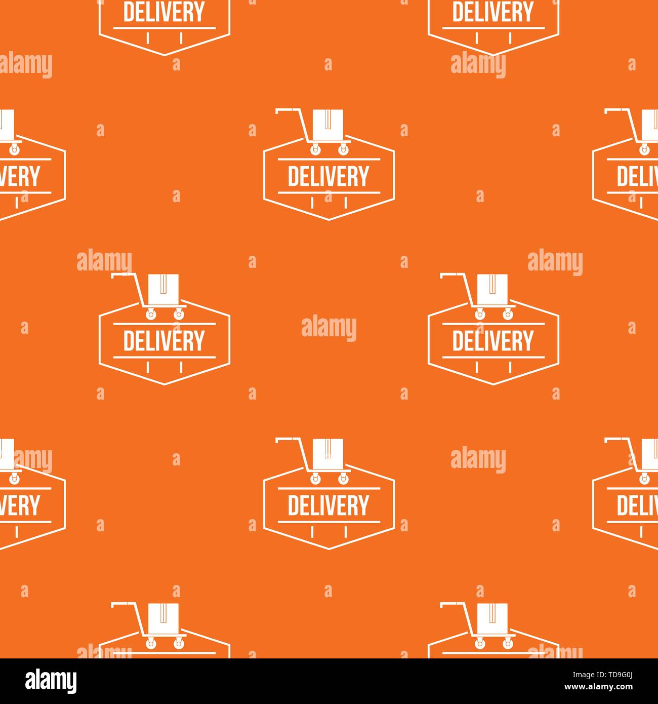 Delivery pattern vector orange Stock Vector Image & Art - Alamy